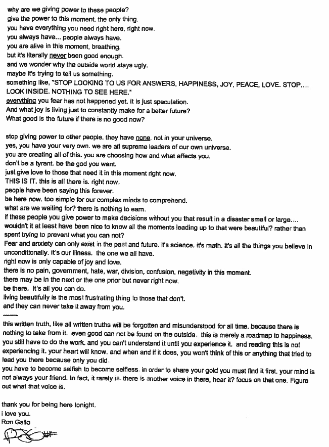 ron gallo | Damian's blog